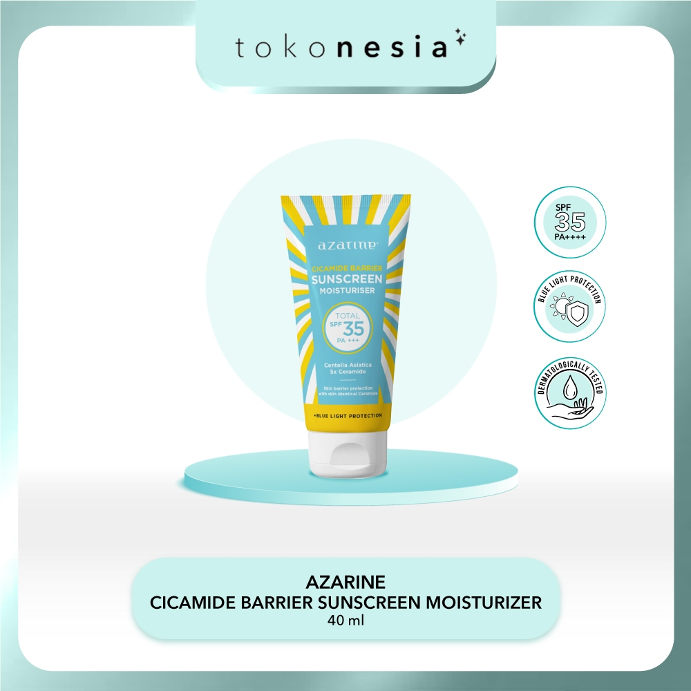 Jual Azarine Cicamide Barrier Sunscreen Moisturiser SPF35 PA+++ 40ml ...