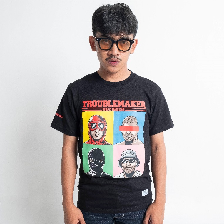 Jual Troublemaker - Tees - Frame Of Face | Shopee Indonesia