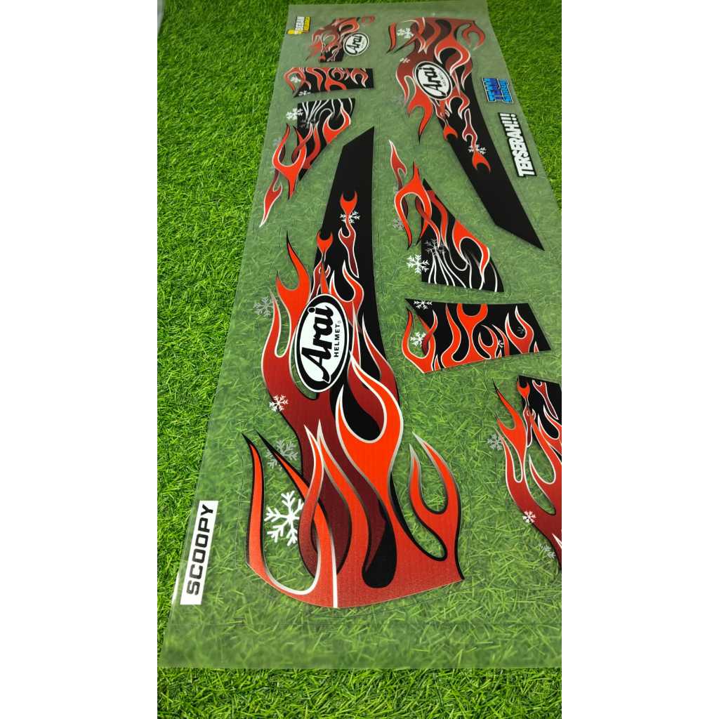 Jual Striping Lis Api Scoopy Bahan Sticker Bening Polet Transparan ...