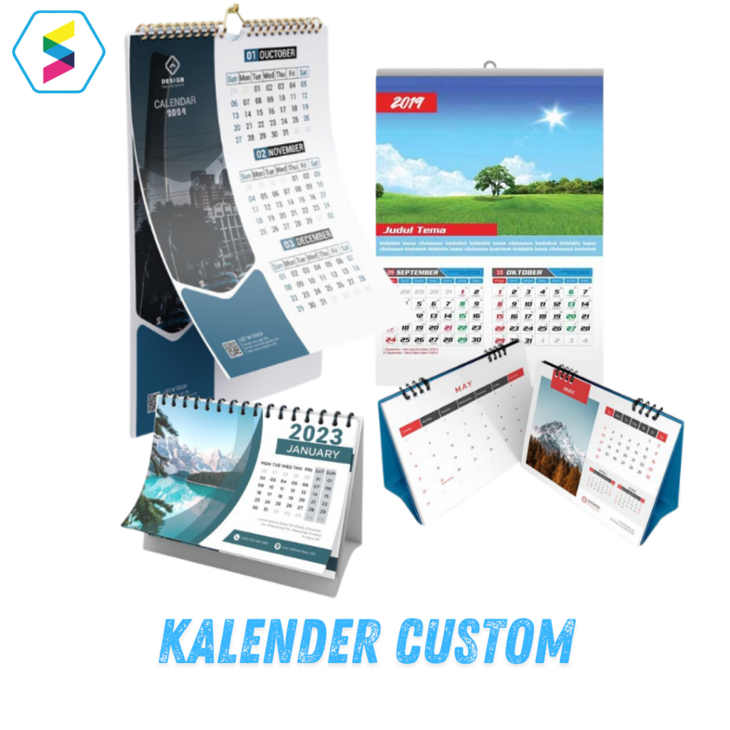 Jual SIXMA_KALENDER DINDING KLEM SPIRAL KALENDER MEJA DUDUK CUSTOM FOTO ...
