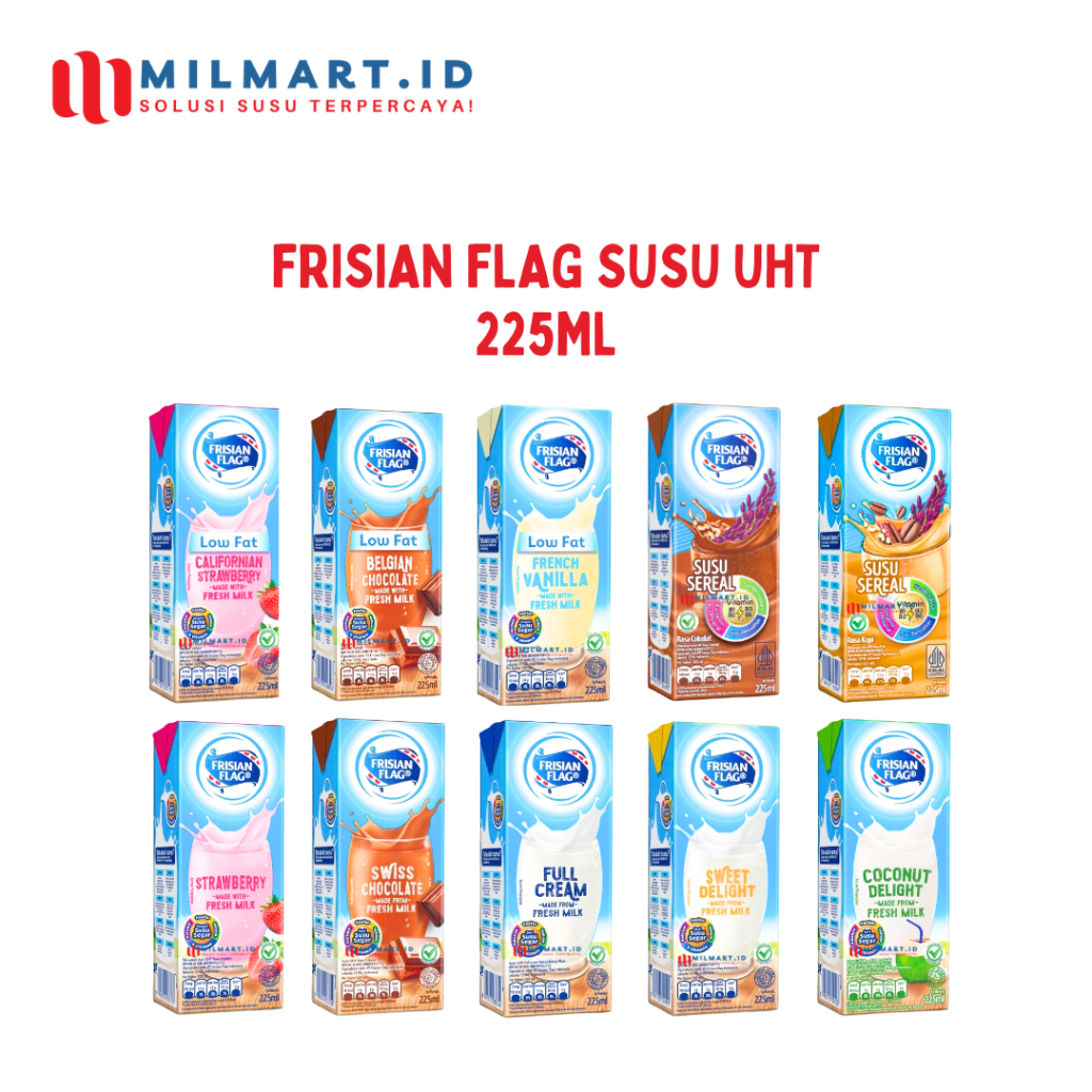 Jual FRISIAN FLAG SUSU UHT SUSU SEREAL KOPI 225ML COKELAT FULL CREAM ...