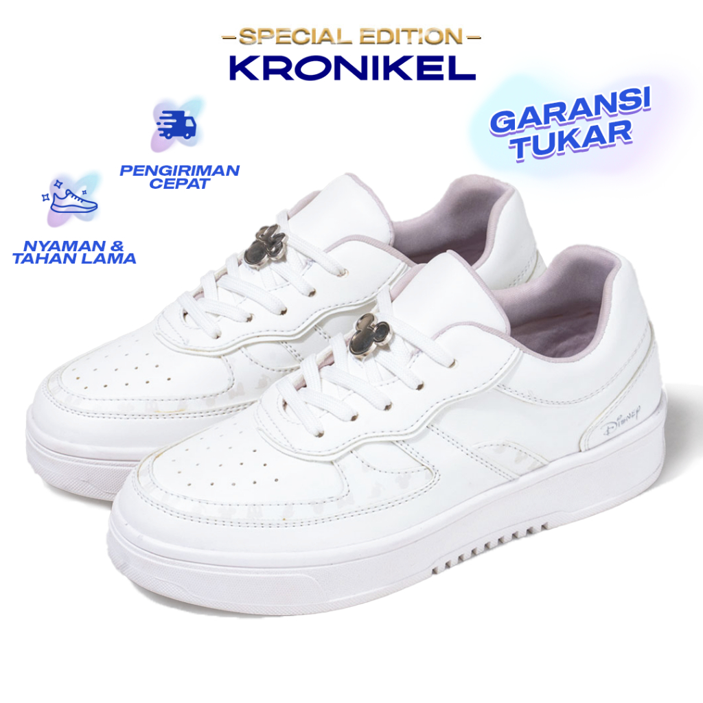 Jual KRONIKEL B&W Daily Shoes - White | Shopee Indonesia