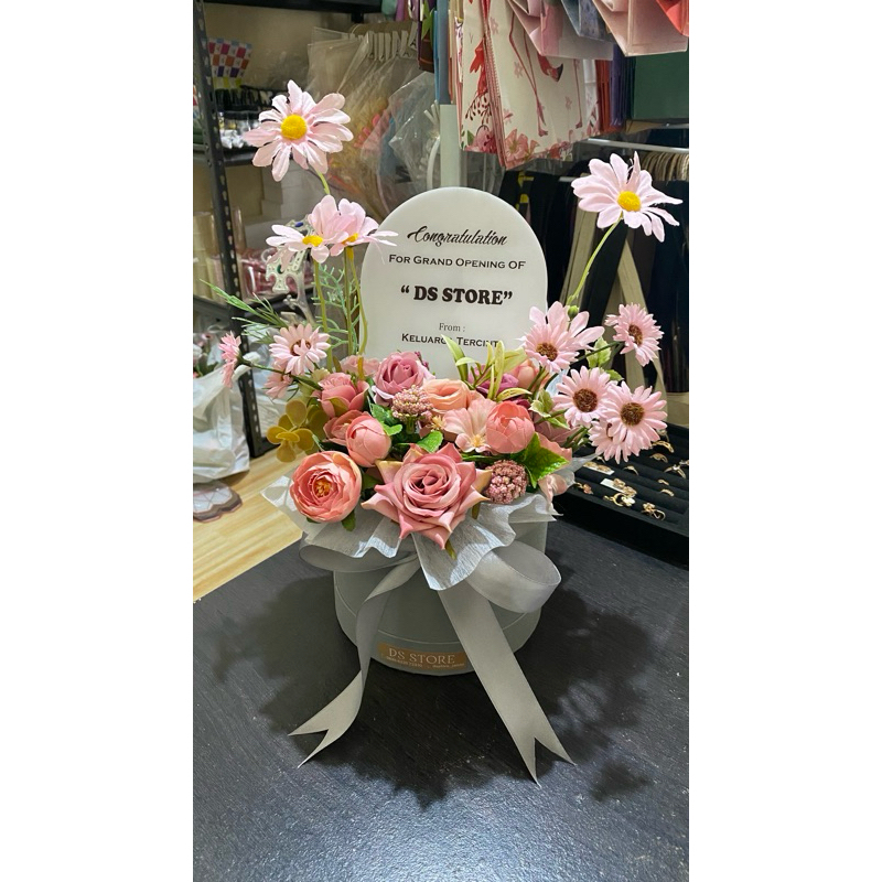 Jual PAPAN AKRILIK BLOOM BOX BUNGA UCAPAN CONGRATULATION GRAND OPENING ...