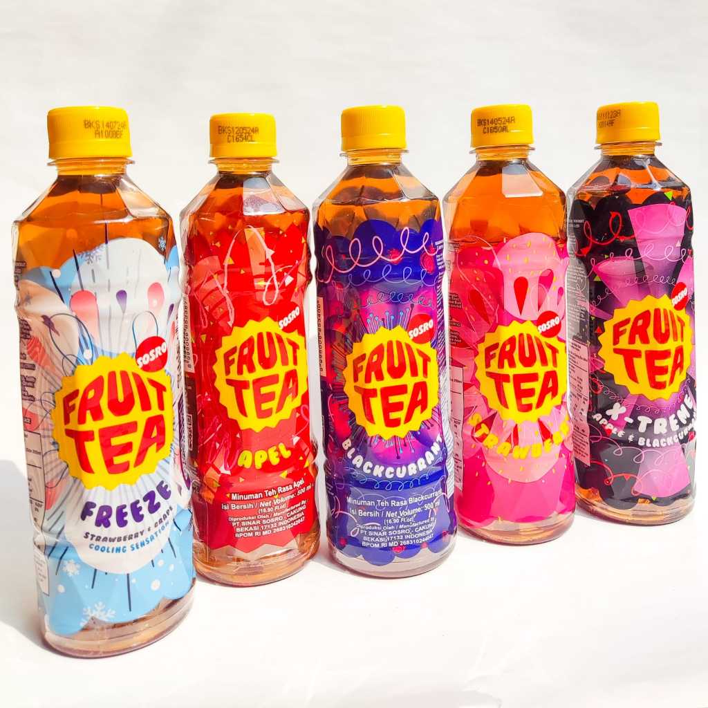Jual Fruit Tea Botol PET 500ml 1 dus isi 12 pcs - minuman murah ...