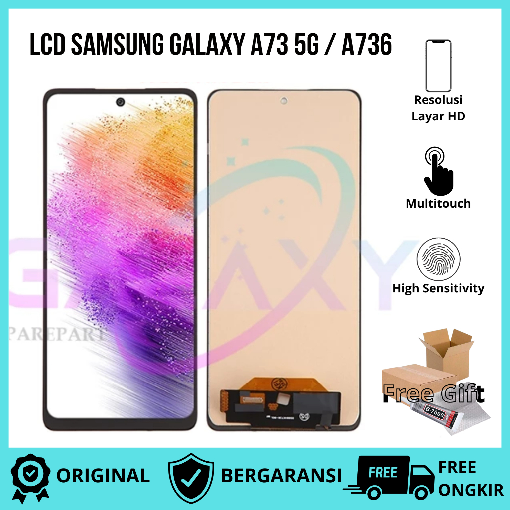 Jual LCD TOUCHSCREEN SAMSUNG GALAXY A73 / A736 OLED FINGERPRINT ON ...
