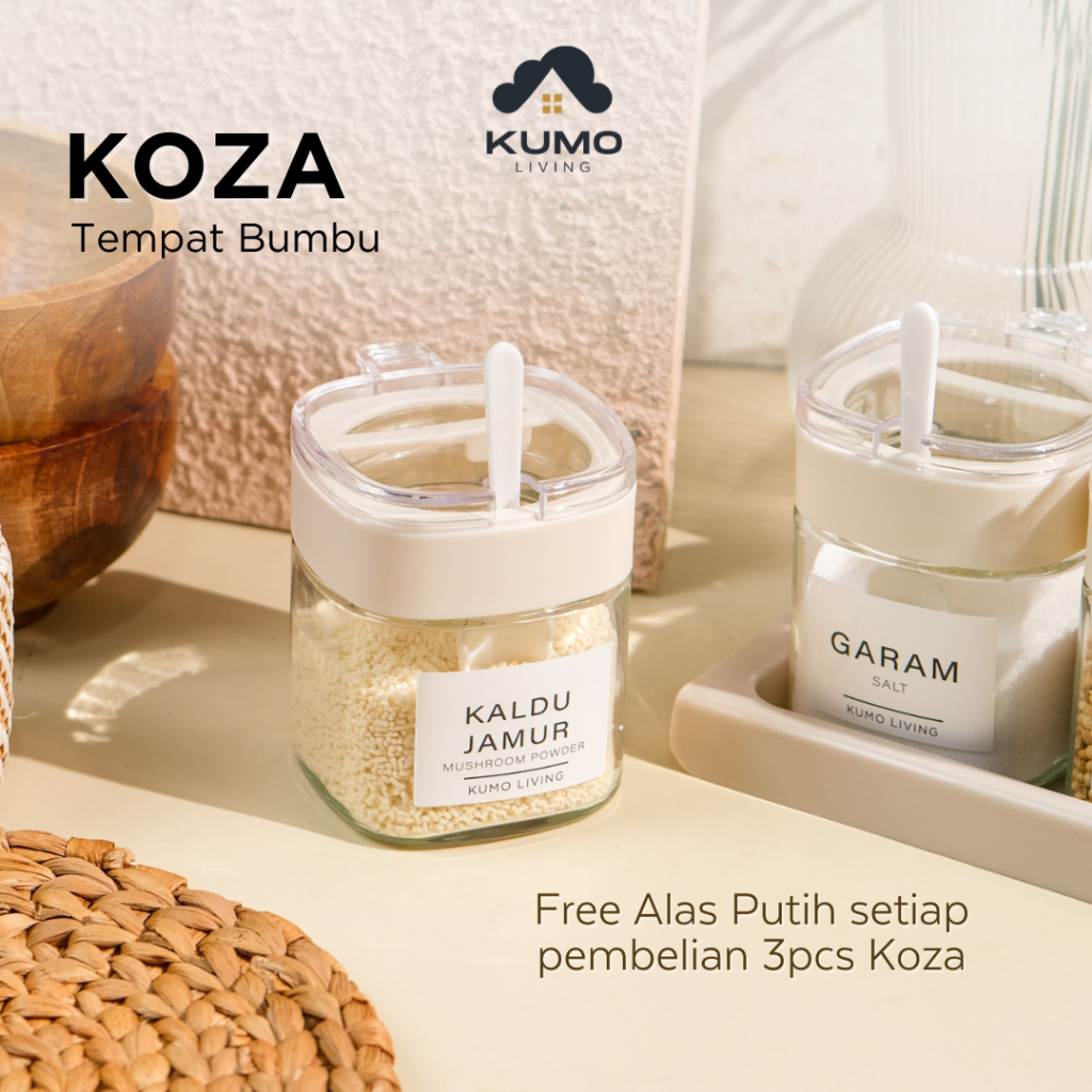Jual Kumo Living Koza Tempat Wadah Toples Container Jar Bumbu Dapur ...