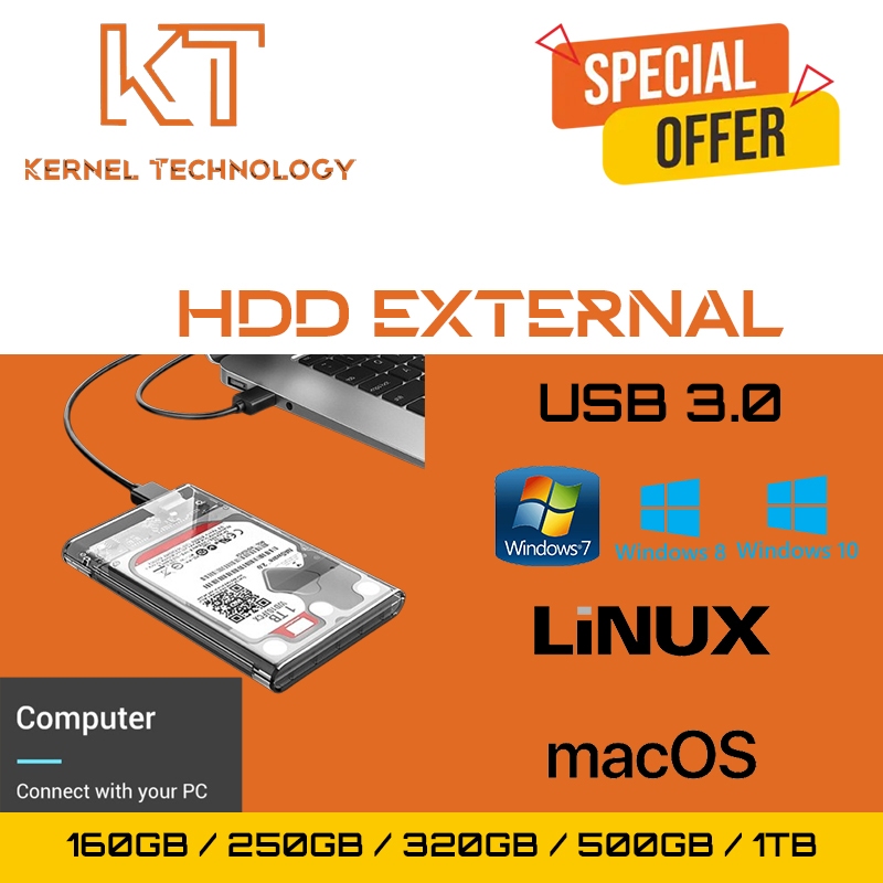 Jual HDD HARDISK EXTERNAL USB 3.0 PC/LAPTOP/KOMPUTER/WINDOWS/LINUX ...