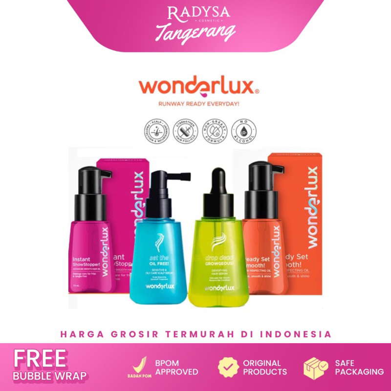 Jual 𝐑𝐀𝐃𝐘𝐒𝐀 𝐓𝐆𝐑 - WONDERLUX x AZARINE Hair Oil Serum 75ml / Vitamin ...