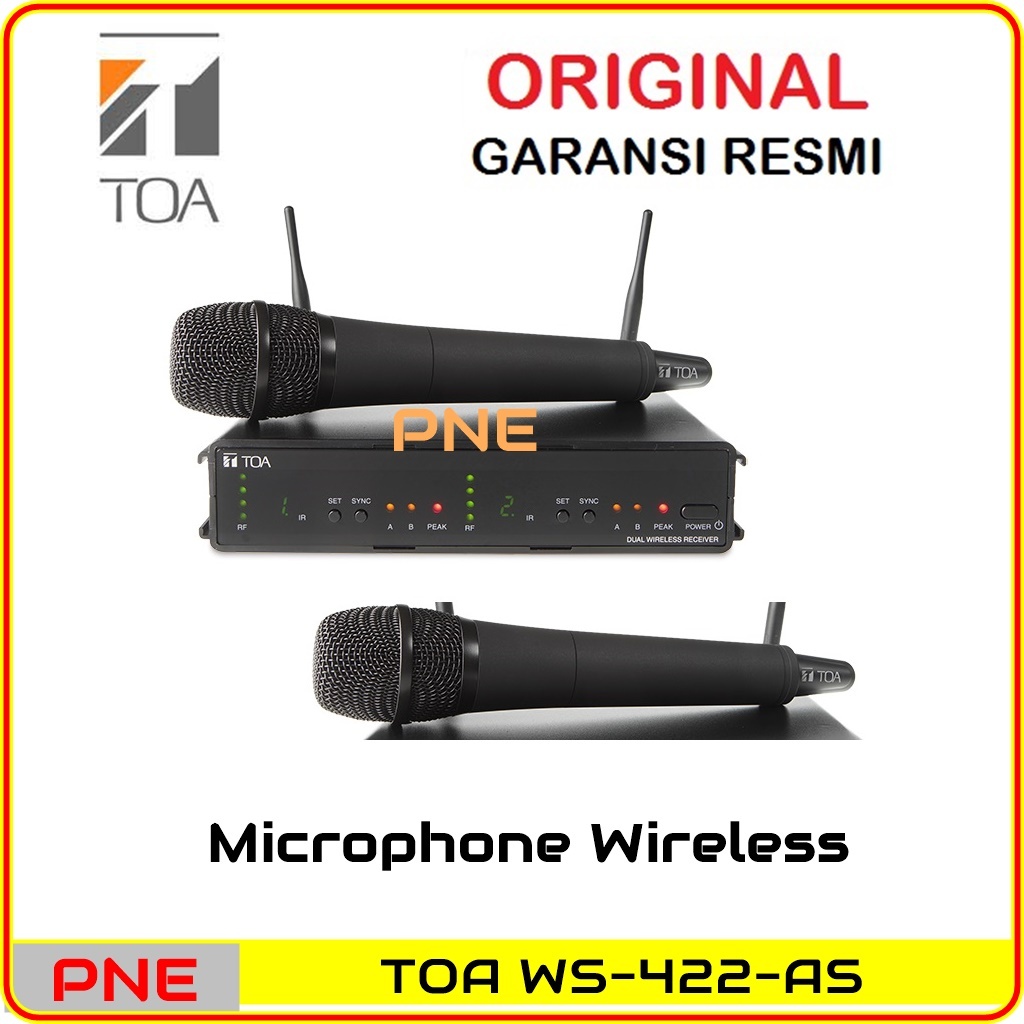 Jual MICROPHONE WIRELESS TOA Z- WS-422-AS ORIGINAL | Shopee Indonesia