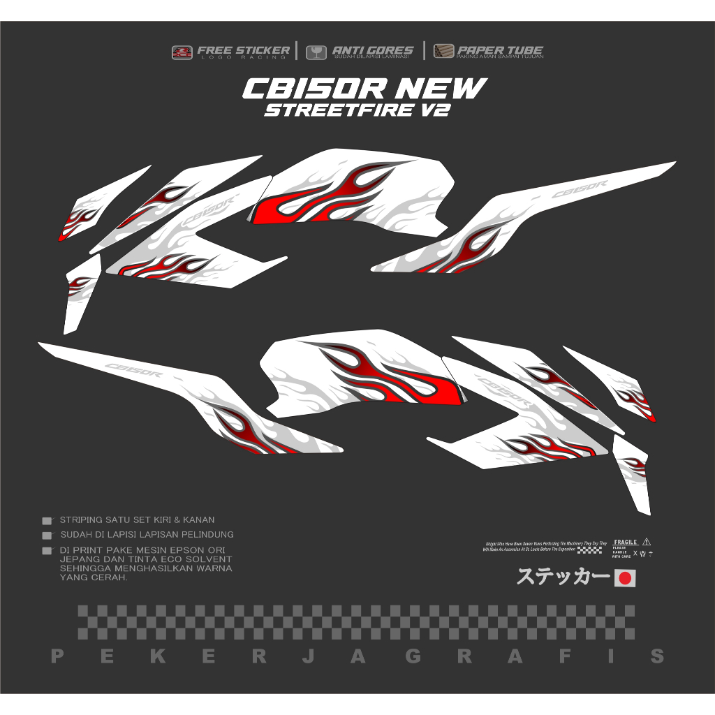 Jual STRIPING/STIKER CB150R NEW V2 - STRIPING CB150R NEW STREETFIRE ...