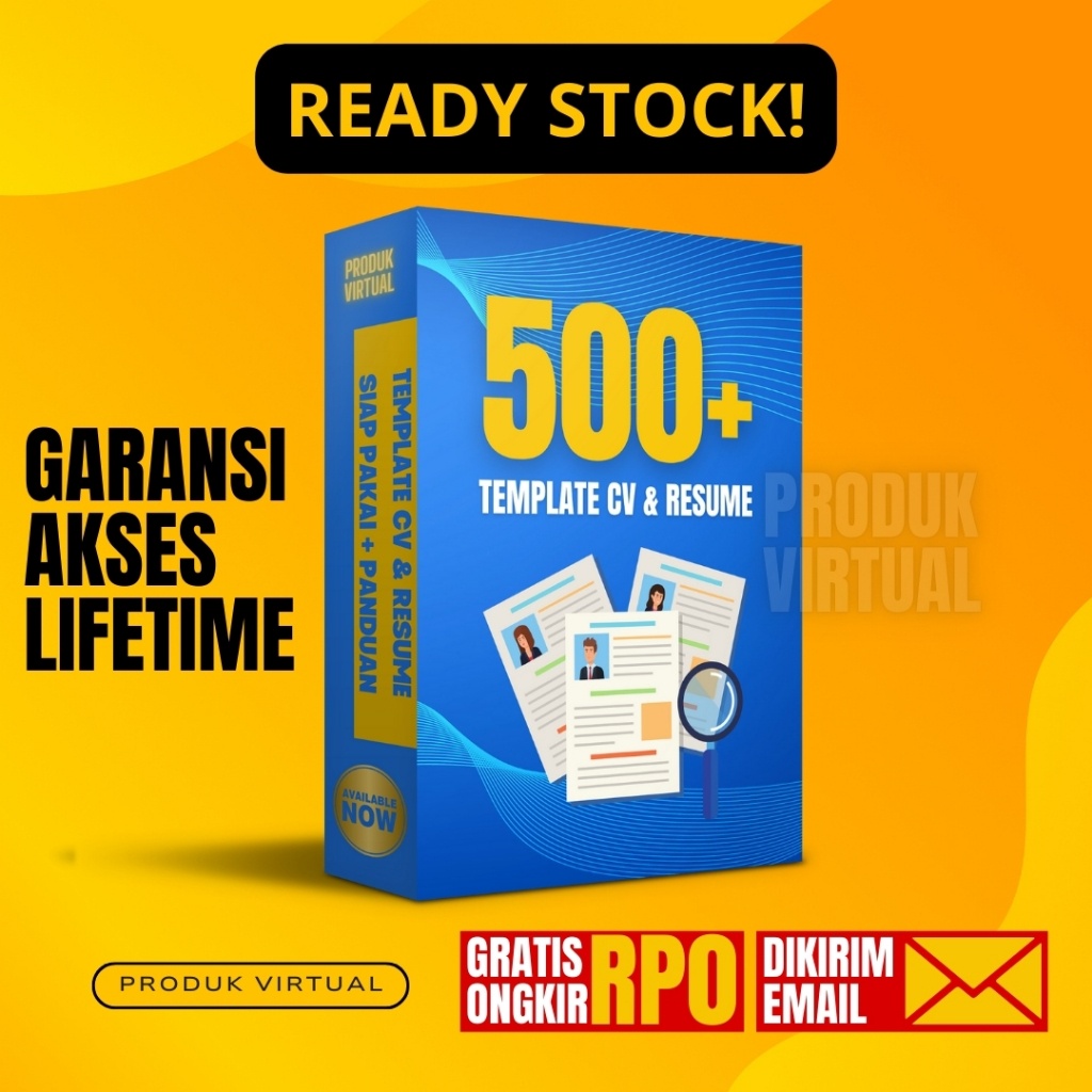Jual 500+ Template CV & RESUME Premium - CV Resume Curiculum Vitae ...