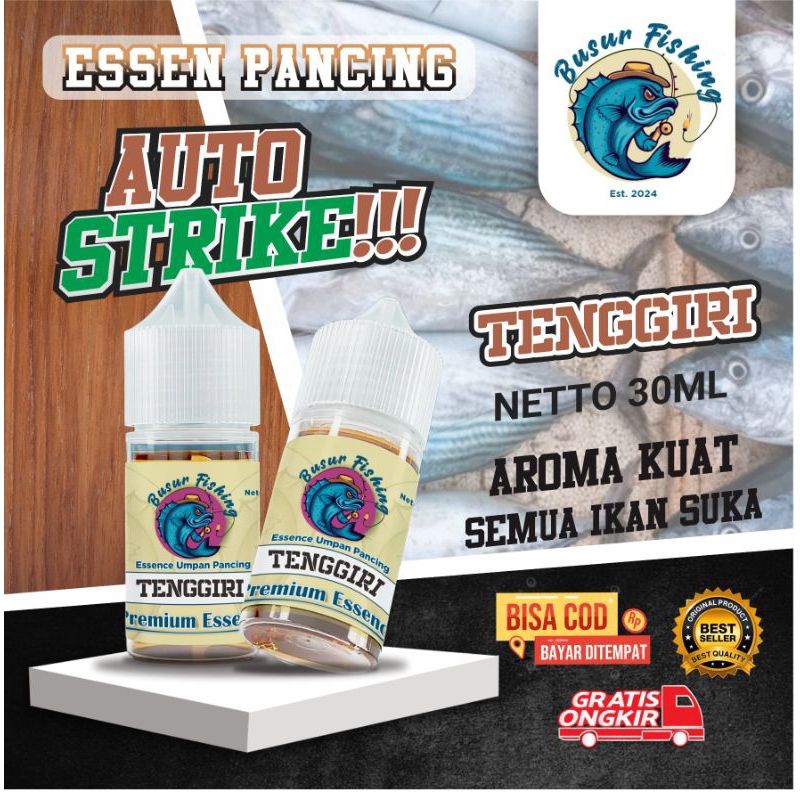 Jual Essen esen pancing Aroma TENGIRI 30ml BUSUR FISHING ikan air tawar ...