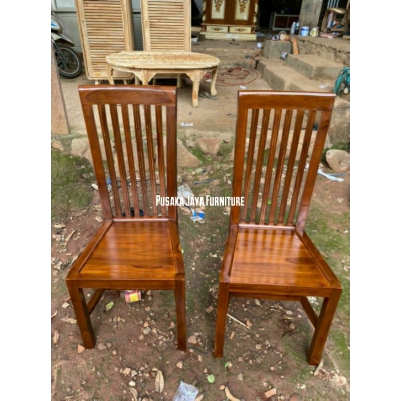 Jual Kursi Makan Minimalis Balero Kayu Jati | Shopee Indonesia