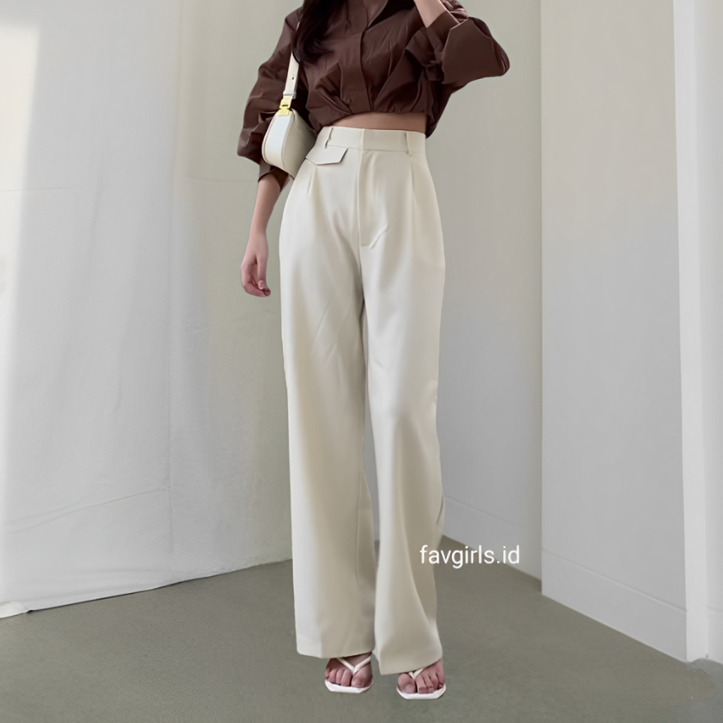 Jual ORO PANTS - Loose Pants Trouser Wanita - Celana Anti Kusut ...