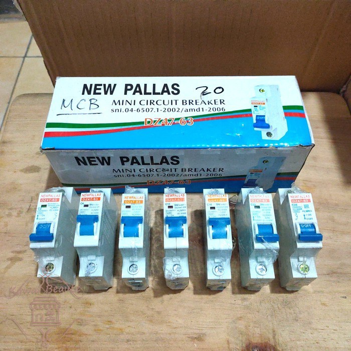 Jual NEW PALLAS MCB 2461A DZ4763 MINIATURE CIRCUIT BREAKER MCB Daya 1 ...