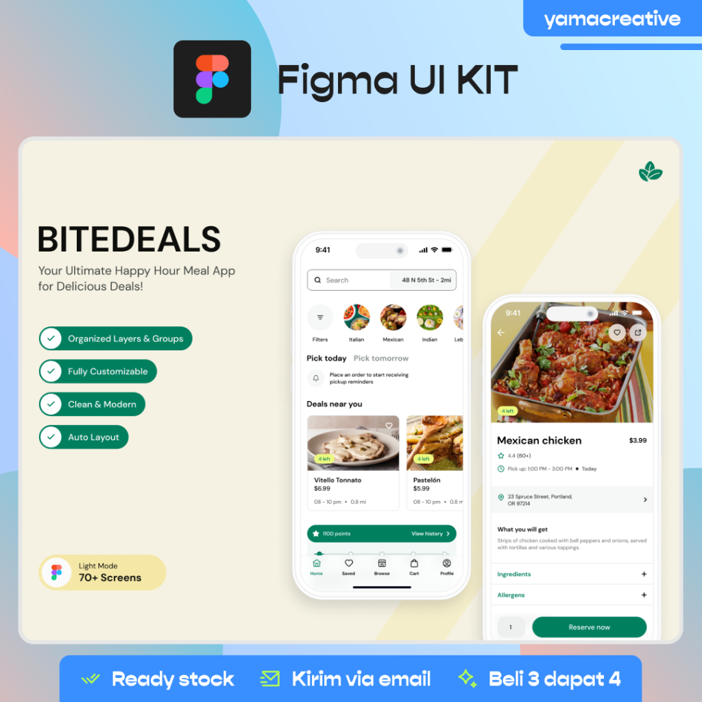 Jual Cooking App - Premium Figma UI Kit | Shopee Indonesia