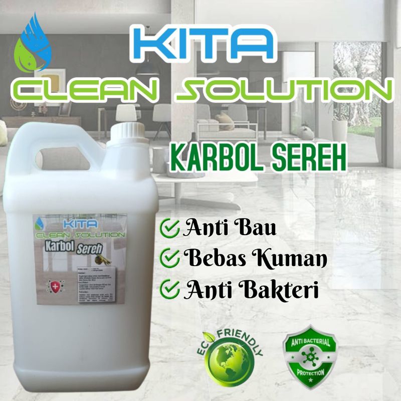 Jual Karbol Sereh 5 Liter - Karbol Aroma Sereh - Karbol Sereh Jerigen 5 ...
