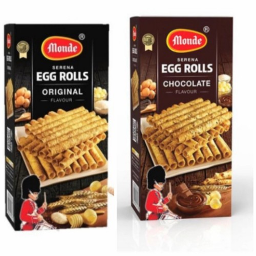 Jual Camilan Makanan Ringan Biskuit Monde Eggroll 168 Gr & 70 Gr Rasa ...