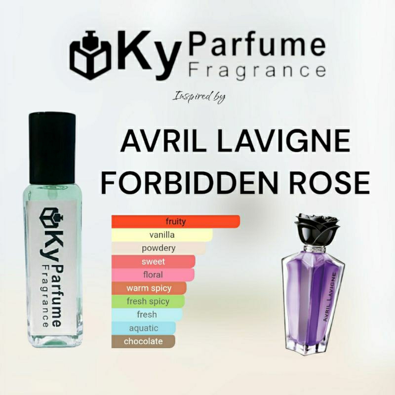 Jual Ky Parfume Inspired by AVRIL LAVIGNE FORBIDDEN ROSE | Shopee Indonesia