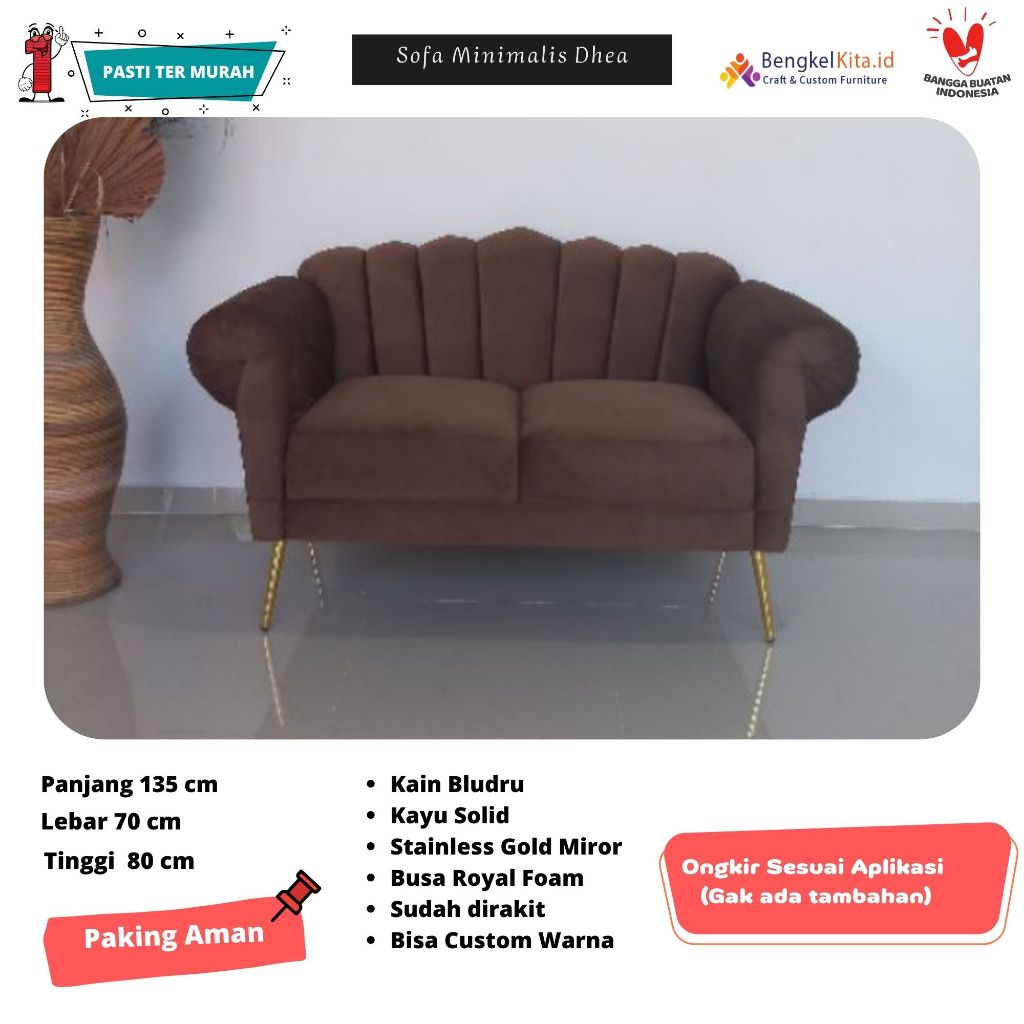 Jual Sofa Mahkota Dhea / Sofa Minimalis / Sofa Dekor / Sofa Tamu/Sofa ...