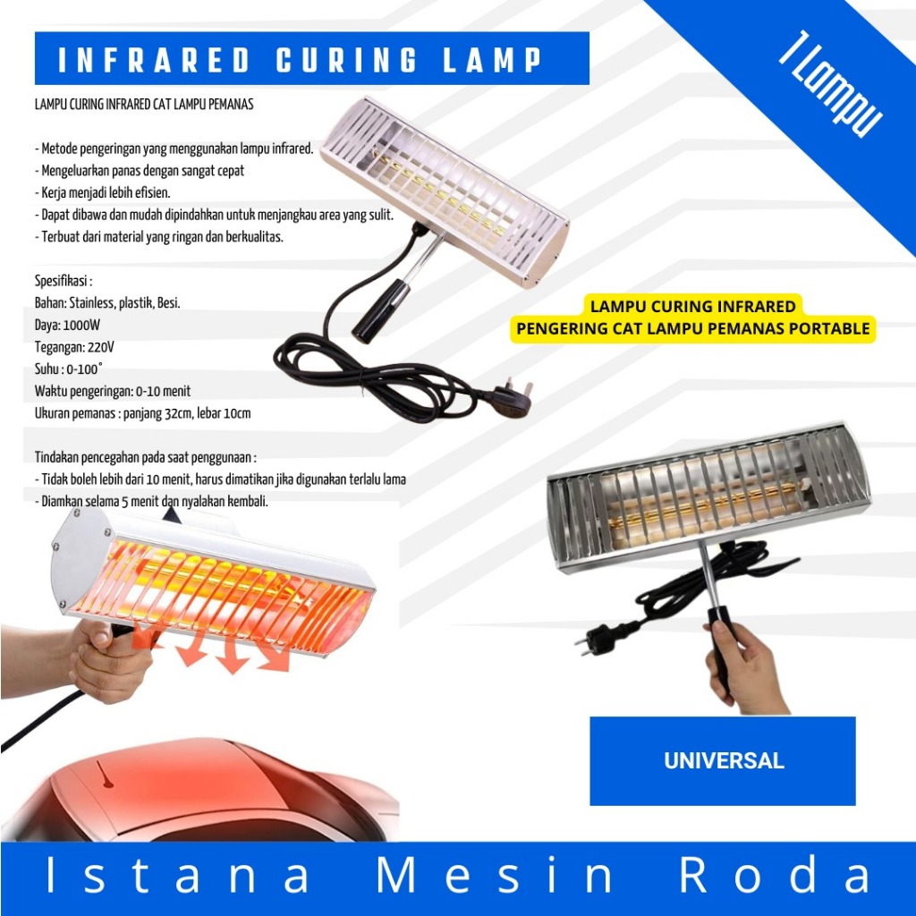Jual LAMPU CURING INFRARED PENGERING CAT LAMPU PEMANAS PORTABLE ...