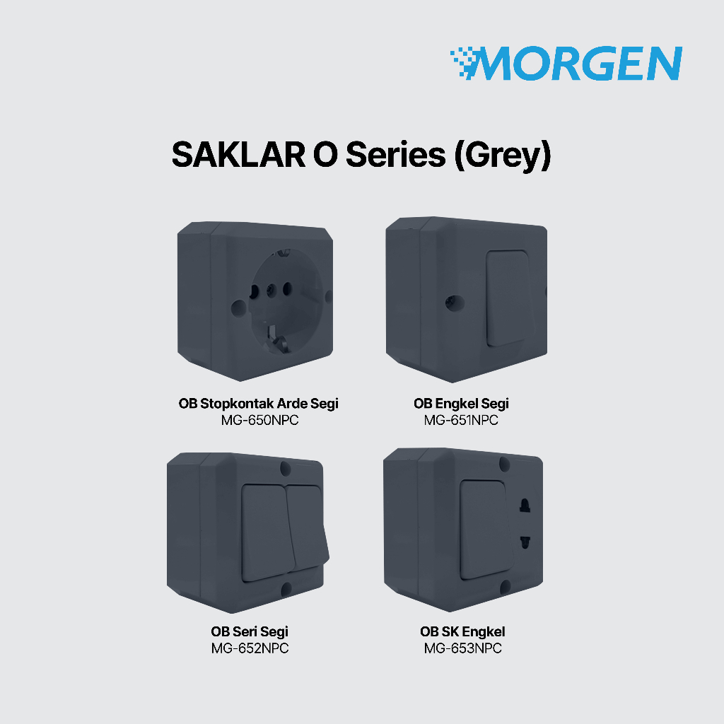 Jual Morgen MG-650~652 NPC OB Saklar Outbow GREY Model | Shopee Indonesia