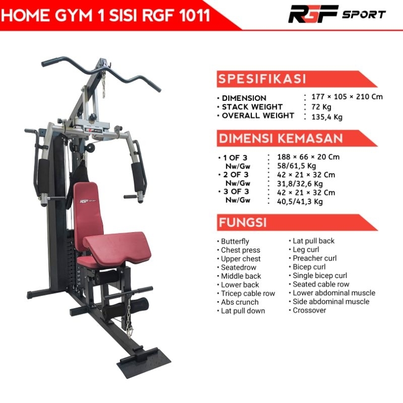 Jual Home gym 1 sisi terbaru 2024 / alat fitness modern / alat fitness ...
