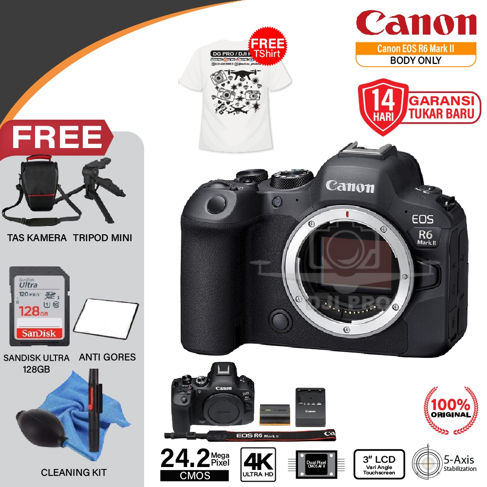 Jual Canon EOS R6 Mark II Body Only Mirrorless Camera - BO Mark 2 ...
