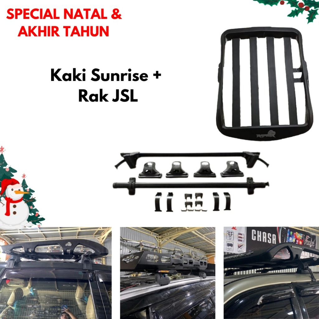 Jual (RIAU IMP) KAKI RAK MIGHTY SR + RAK BAGASI JSL RAPTOR ATAS MOBIL ...