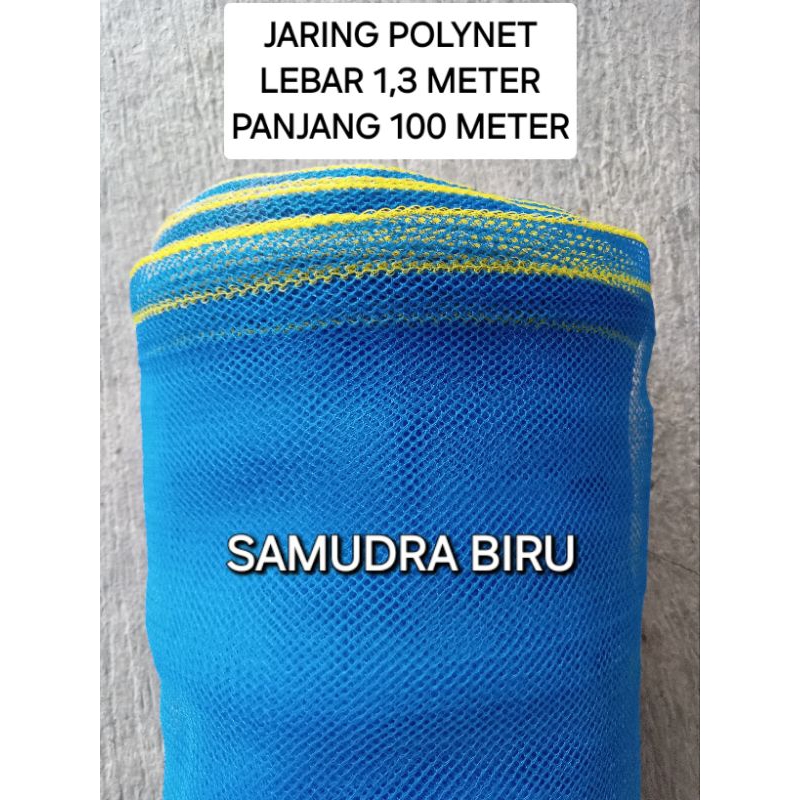 Jual Jaring Polynet Lebar 1,3m x Panjang 100m - Safety Net Biru ...