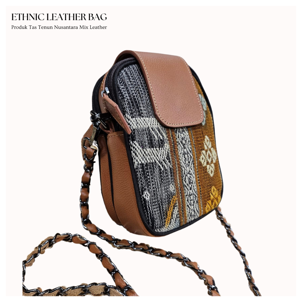 Jual (Banyak Motif) HAPE BAG Tas Tenun Tangan NTT mix Kulit Sapi Asli ...