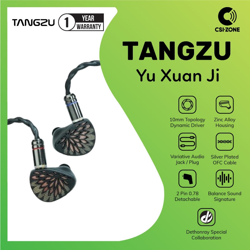 Jual Tangzu x Dethonray Yu Xuan Ji / Yuxuanji 10mm TPLX Dynamic Driver In Ear Monitor Earphone ...