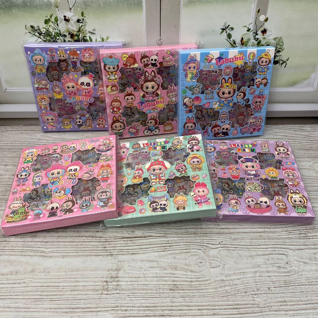 Jual Sticker 100 Lembar LABUBU 1 Set Lengkap Imut Unik / Box Stiker ...
