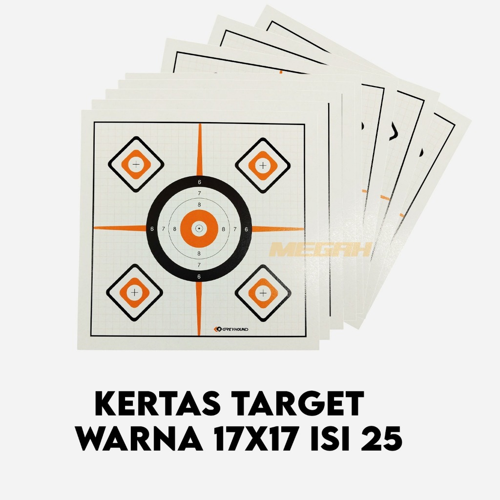 Jual Kertas Target 17cm isi 25 lembar | Shopee Indonesia