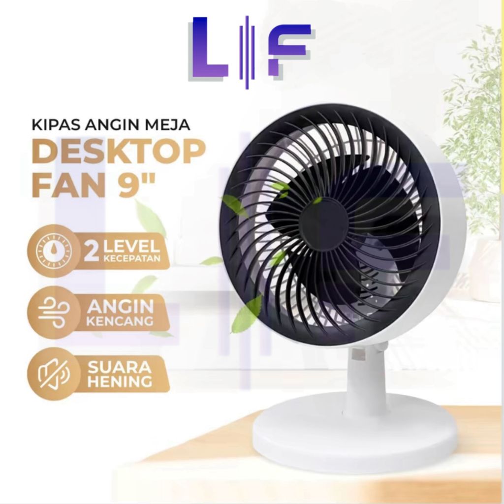 Jual Kipas Angin Meja Angin Kencang Tidak Berisik dan Kokoh / Desk Fan ...