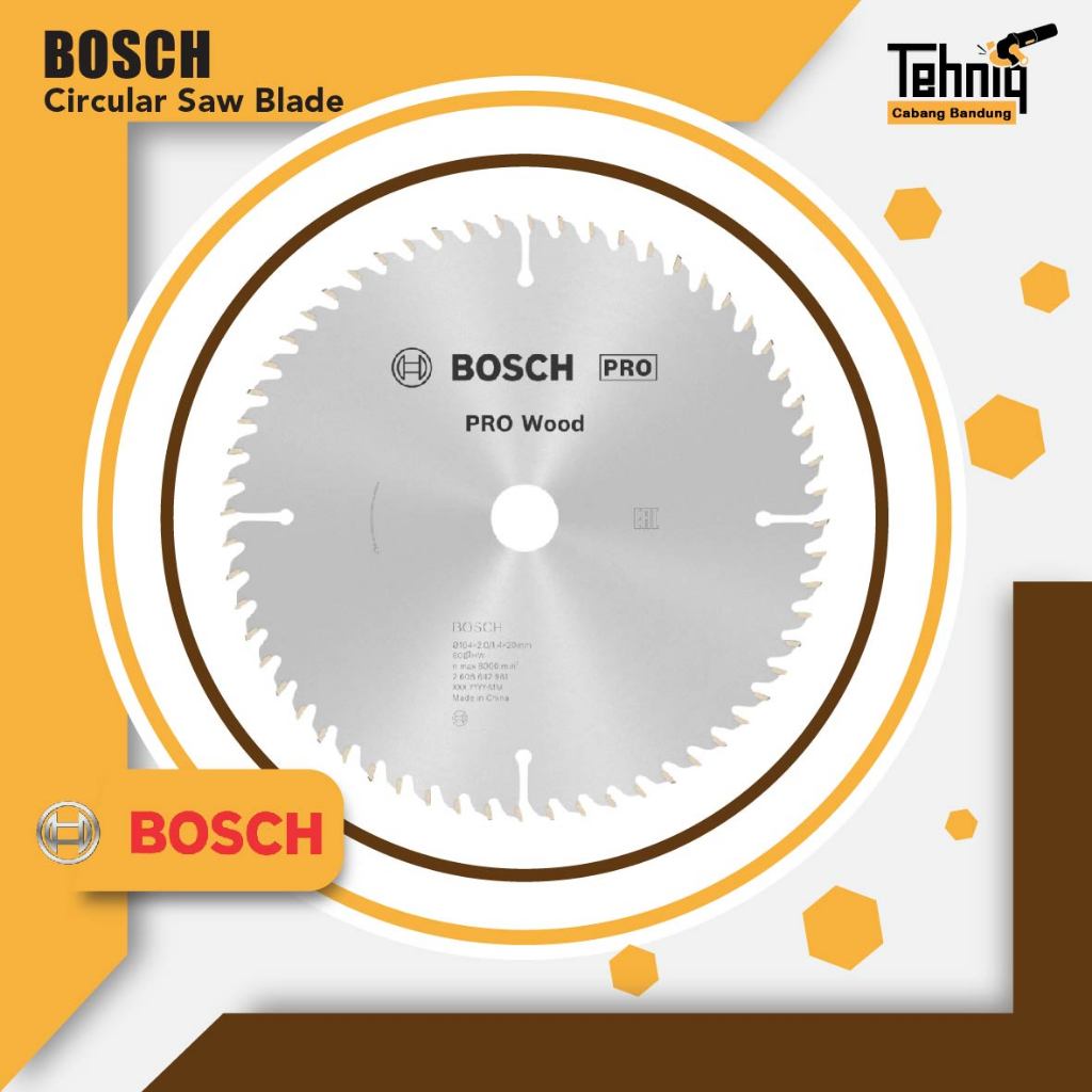 Jual Bosch Circular Saw Blade EX WO H 184x20-60 / Mata Gergaji Circle ...
