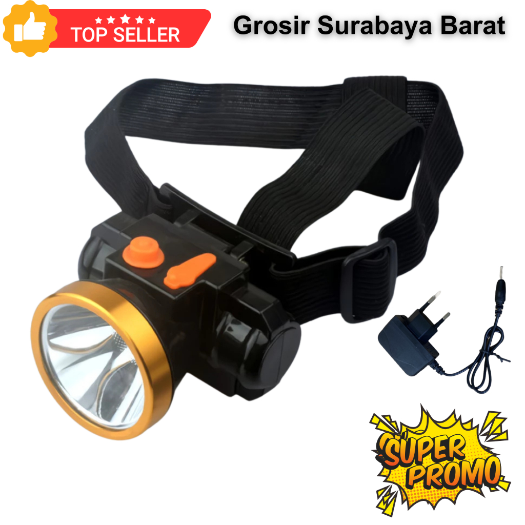Jual Senter Kepala Led mini super terang terbaik charger awet outdoors ...