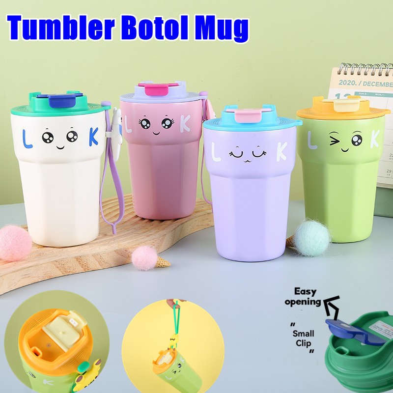 Jual Tumbler Botol Mug Kopi Teh Stainless Steel Lucu 500ML / Campaign ...