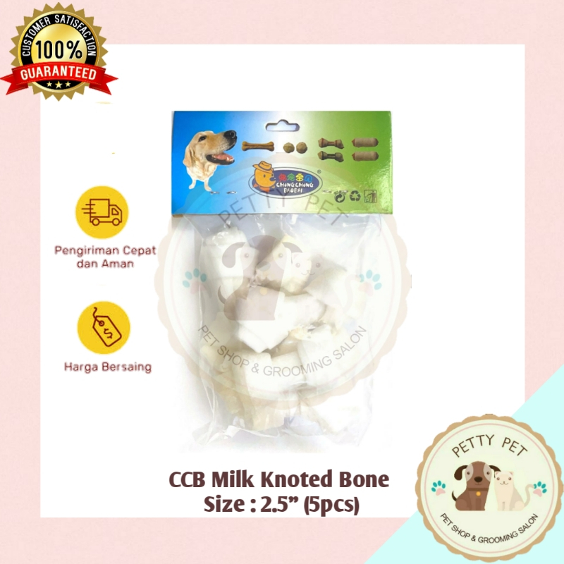 Jual CCB MILK KNOTED BONE Snack Tulang-Tulangan Anjing | Shopee Indonesia