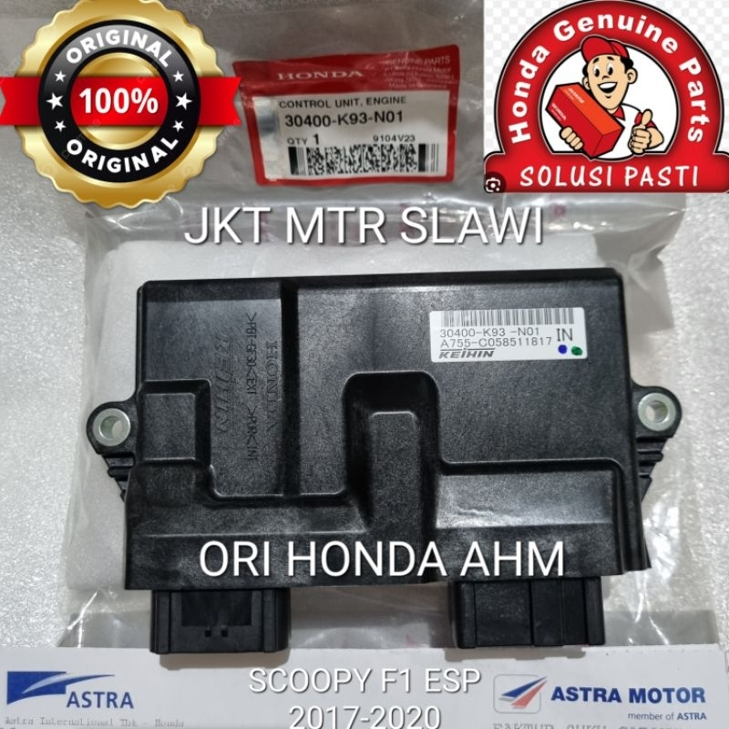 Jual 30400-K93-N01 ecu ecm new scoopy f1 esp stylish 2017-2020, scoopy ...