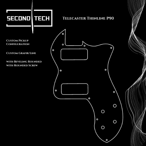 Jual pickguard Telecaster Thinline Duluxe Modern Player p90 3ply custom ...