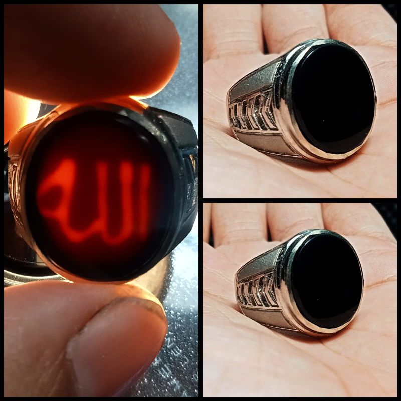 Jual batu akik Yaman Wulung motip lapadz tembus merah full | Shopee ...