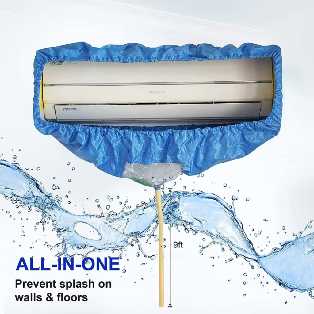 Jual COVER AC 1/2 - 2 PK PLASTIK DIY CUCI AIR CONDITIONER BIRU TAHAN ...