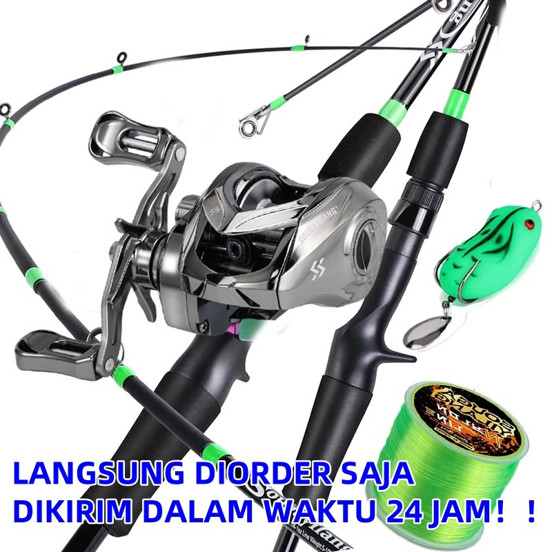 Jual Joran Pancing Set/Joran Pancing Fishing Rod Fishing Reel Fishing ...
