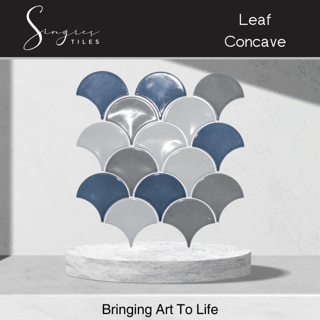 Jual Singres Tiles - Leaf Concave Mosaic Tiles | Shopee Indonesia