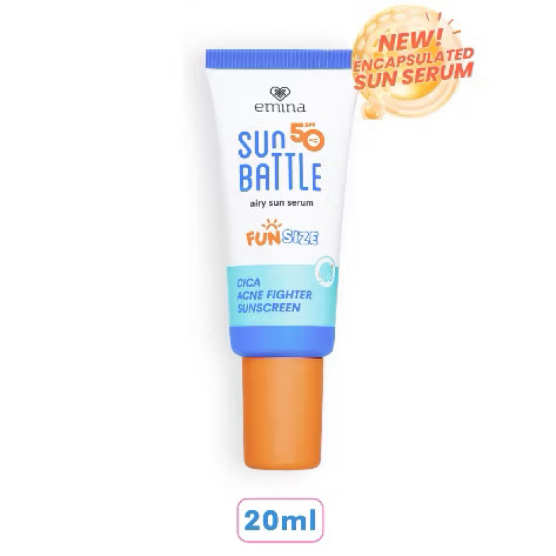 Jual EMINA SUN BATTLE SPF 50 PA++++ - Barrier Hydraburst Sunscreen | Cica Acne Fighter Sunscreen ...