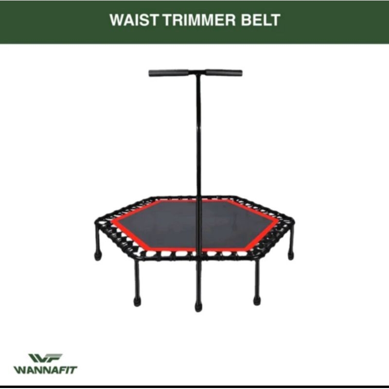 Jual TRAMPOLIN 50 inch trampoline alat olahraga lompat gym handle bar wannafit | Shopee Indonesia