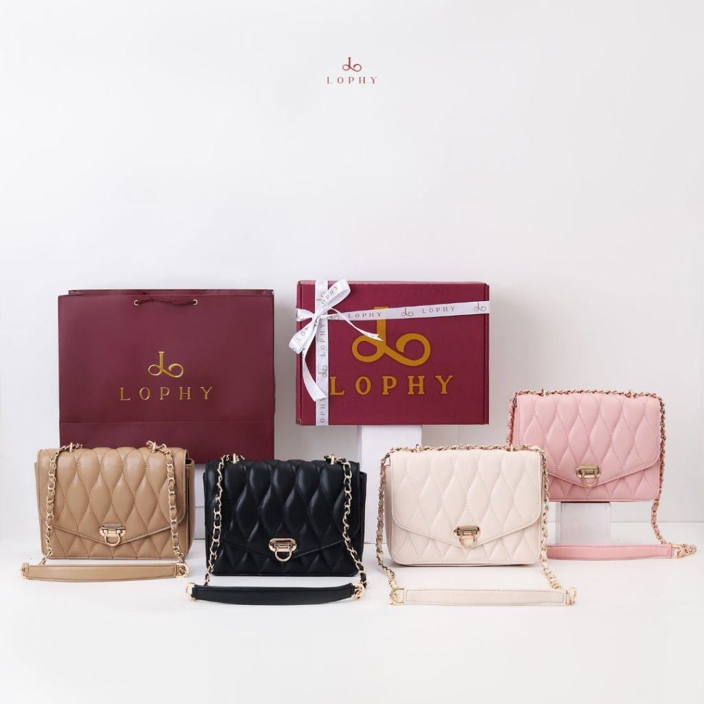 Jual Lophy Tas Selempang Wanita Kado Ulang Tahun ILONA Bag Oat Milk ...