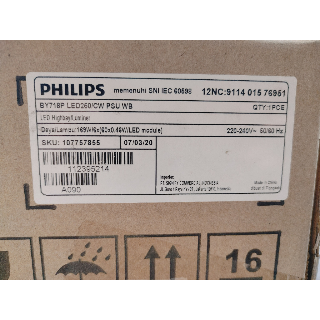 Jual Philips GreenPerform Highbay Elite BY718P LED250/CW WB | Shopee ...