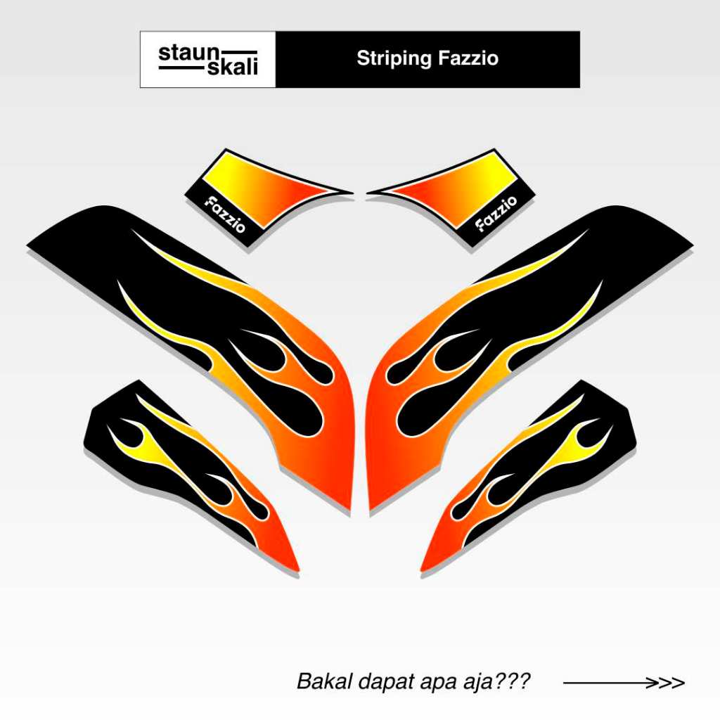 Jual Striping Fazzio Variasi (23) Full Body Custom Original 2022 2023 ...
